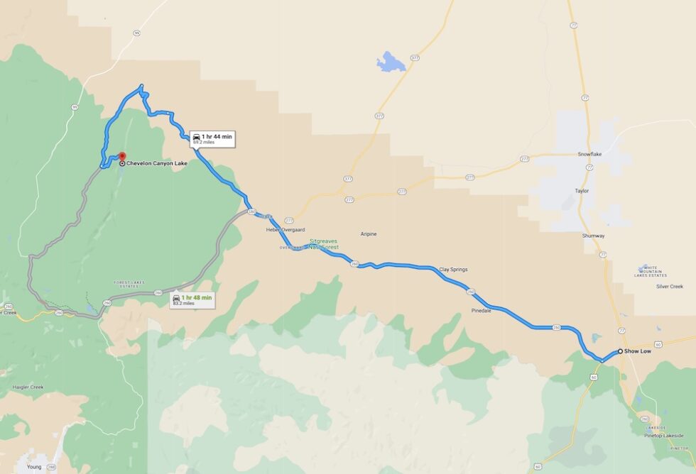 Arizona White Mountains Chevelon Canyon Lake - Things To Do in Arizona ...